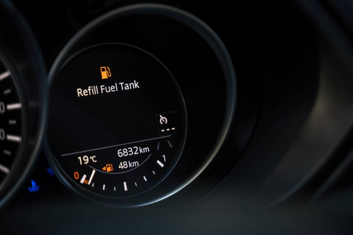 What will happen to your car if it runs out of fuel on the road?